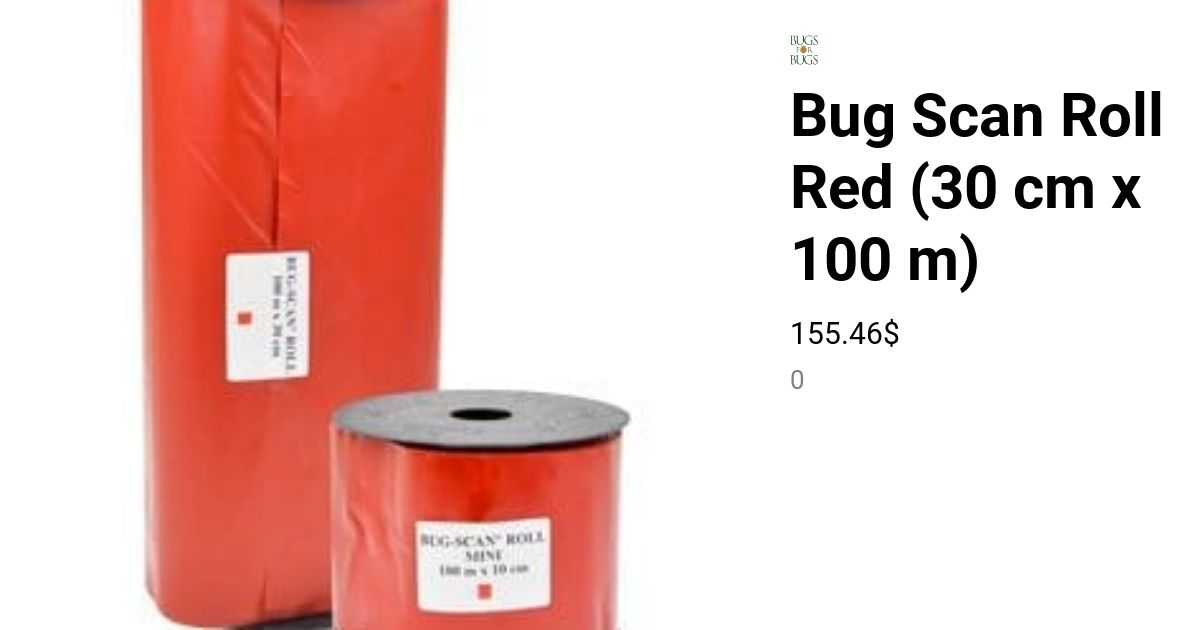 Bug Scan Roll Red (30 cm x 100 m) | Bugs For Bugs