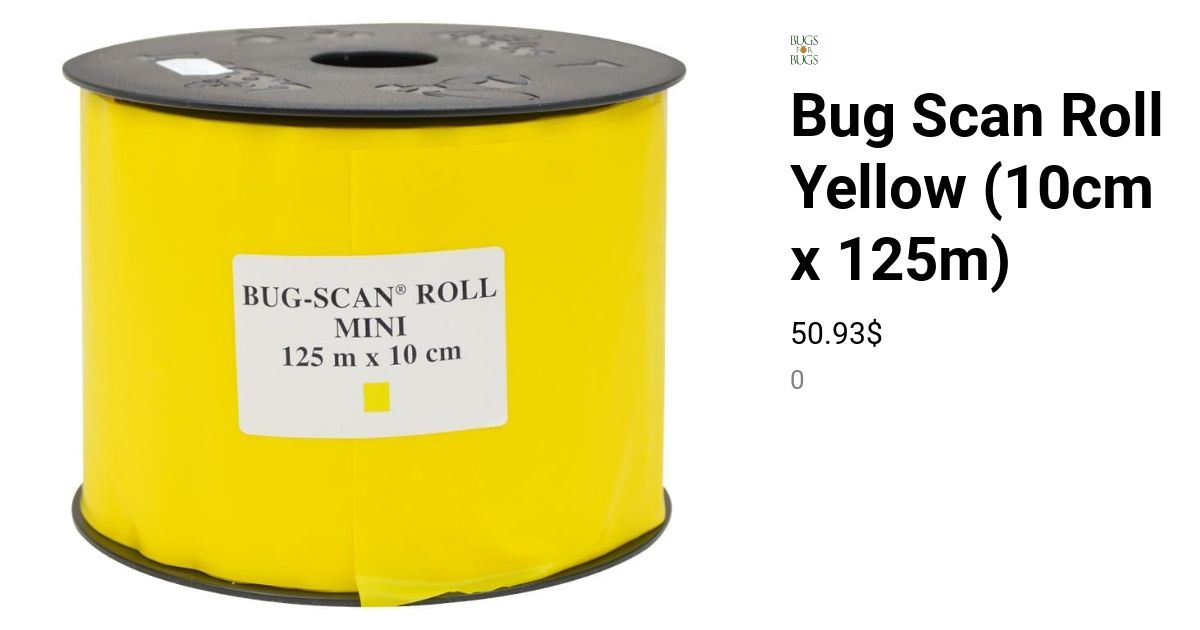 Bug Scan Roll Yellow (10cm x 125m) | Bugs For Bugs