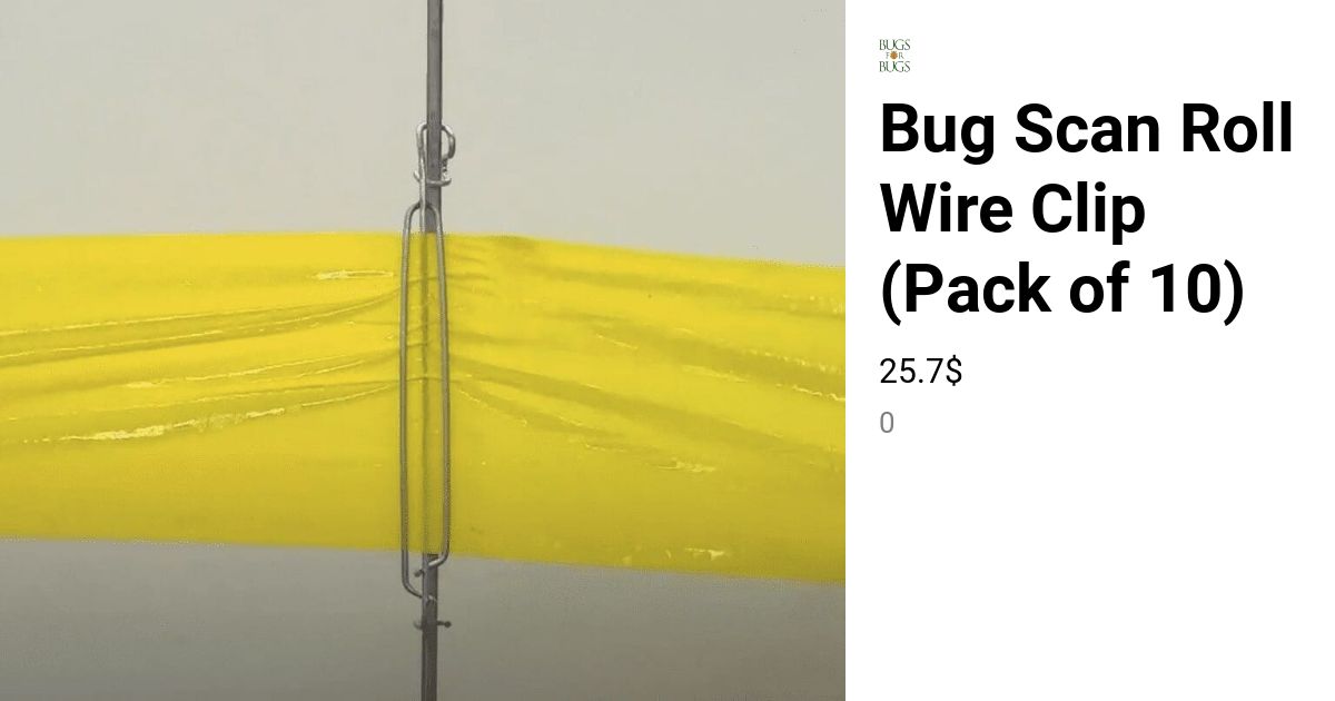 Bug Scan Roll Wire Clip (Pack of 10) | Bugs For Bugs